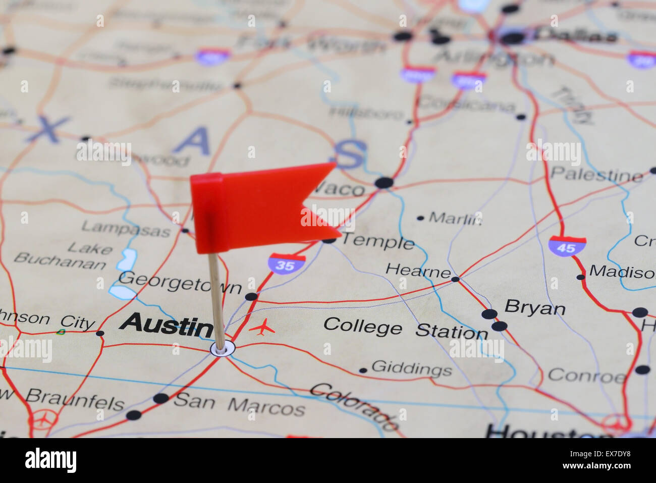 Austin map hi-res stock photography and images - Alamy