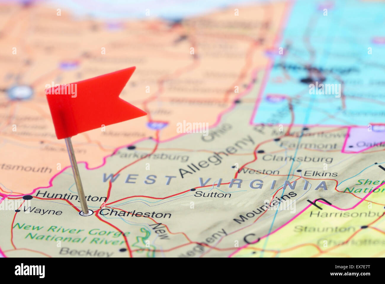 Map of west point virginia hi-res stock photography and images - Alamy