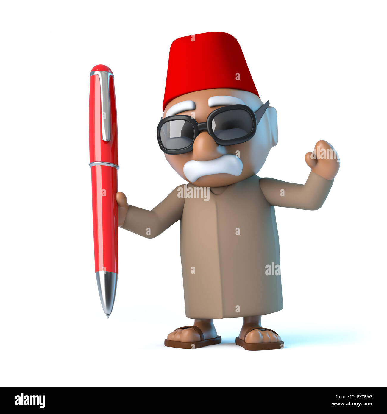 Arab man holding pen hi-res stock photography and images - Alamy