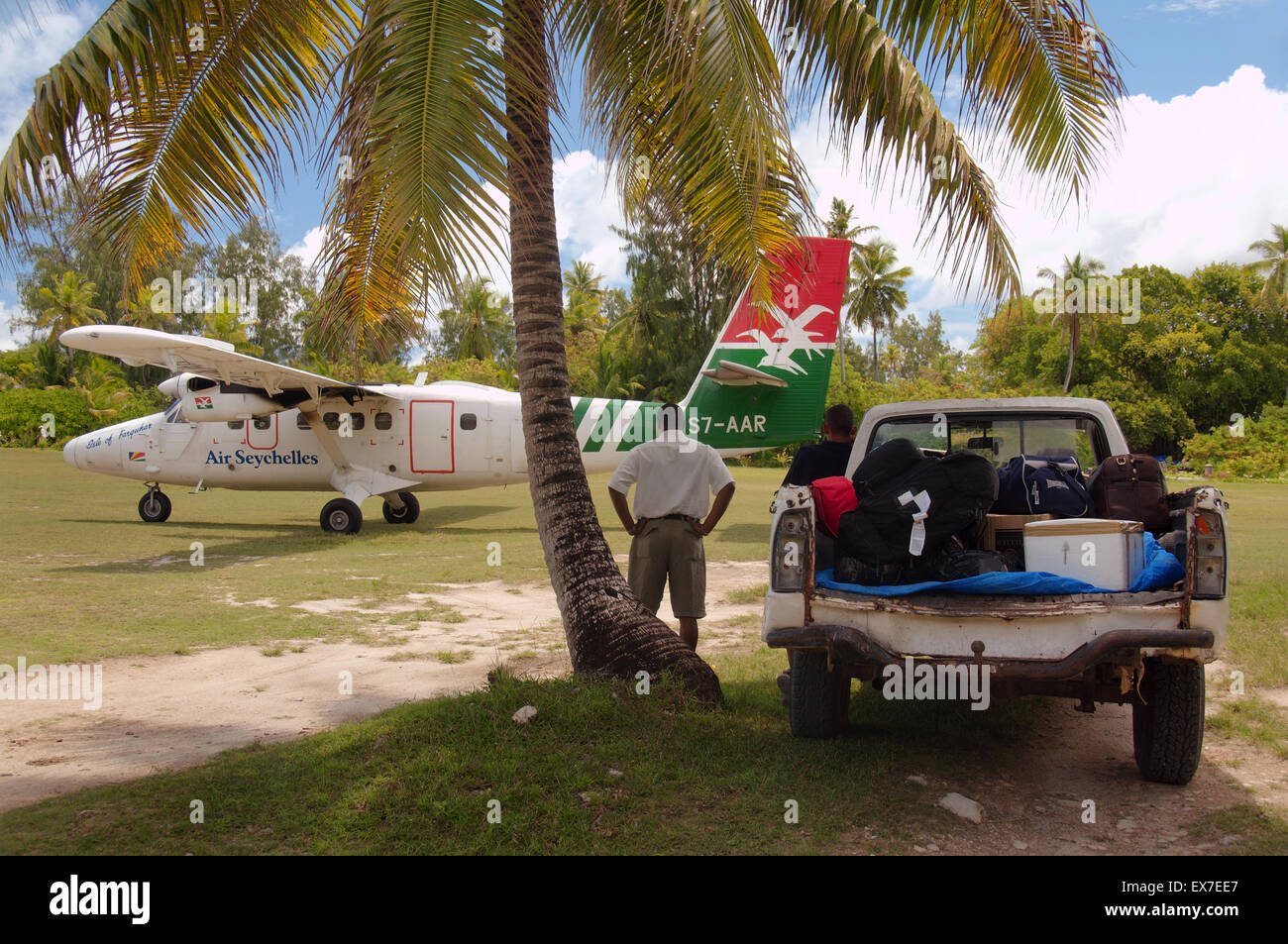 Seychelles airplane hi-res stock photography and images - Alamy