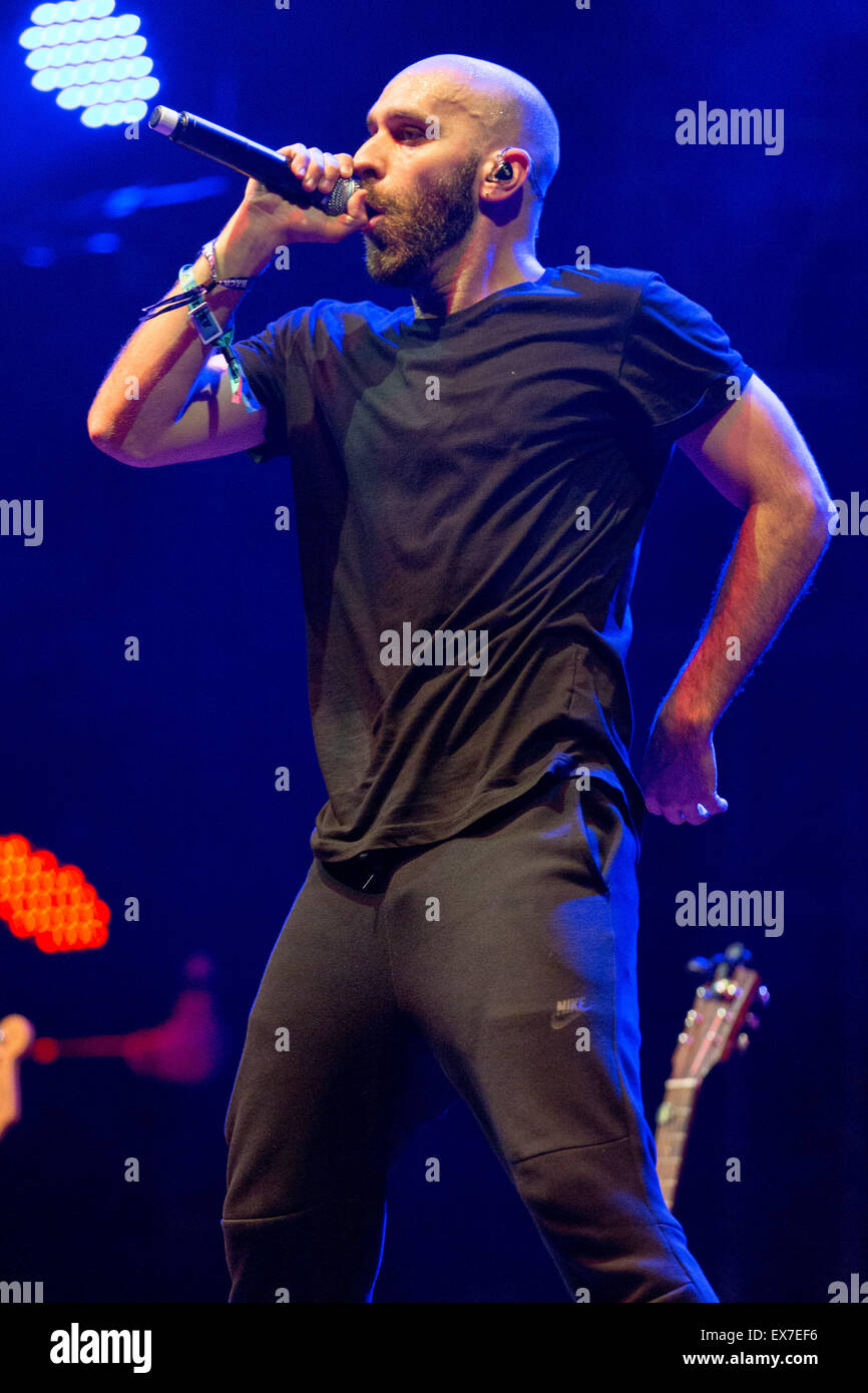 Dover, Deleware, USA. 18th June, 2015. Singer SAM HARRIS of X ...