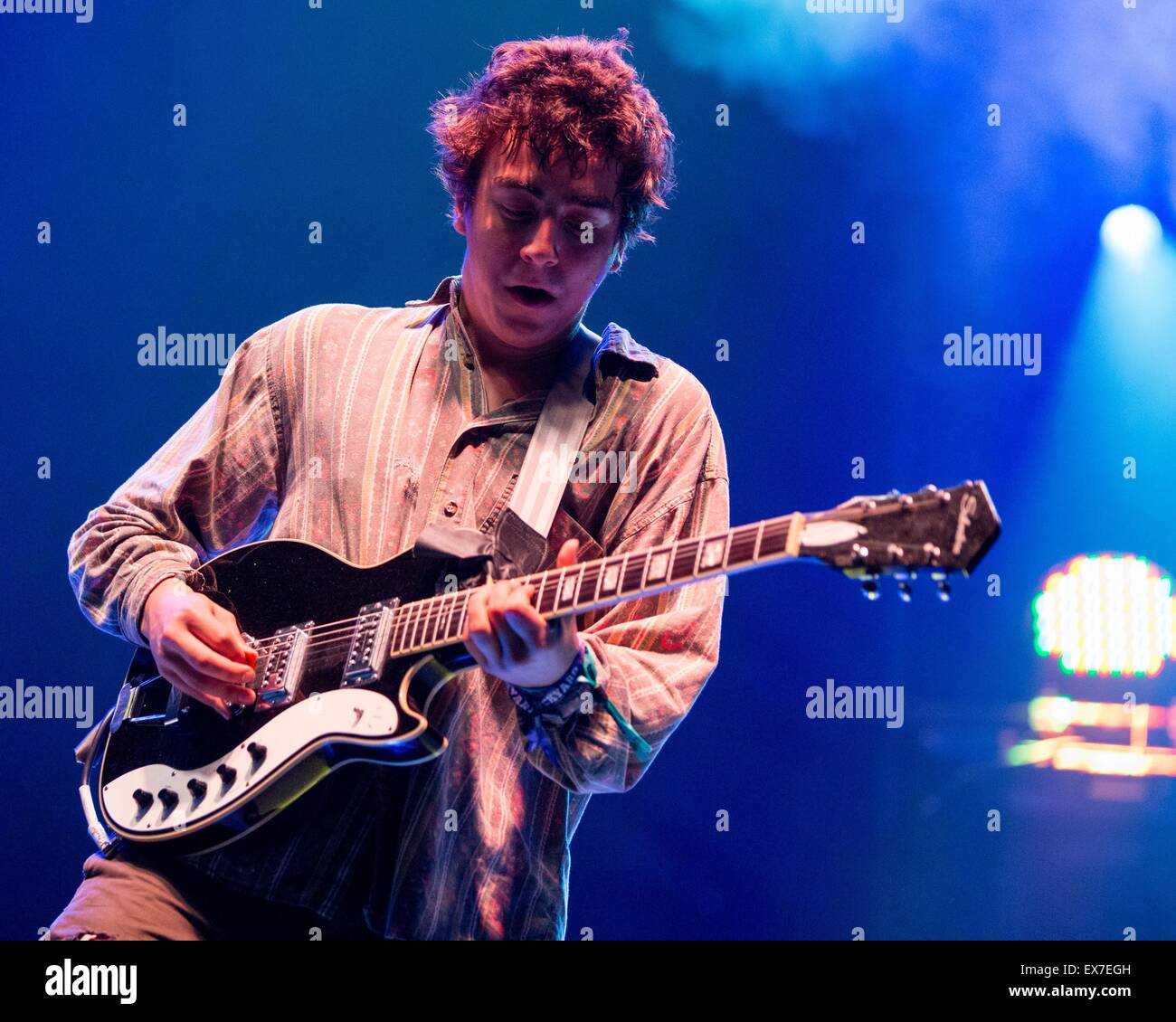 Dover, Deleware, USA. 18th June, 2015. Guitarist CLAY FRANKEL of Twin ...