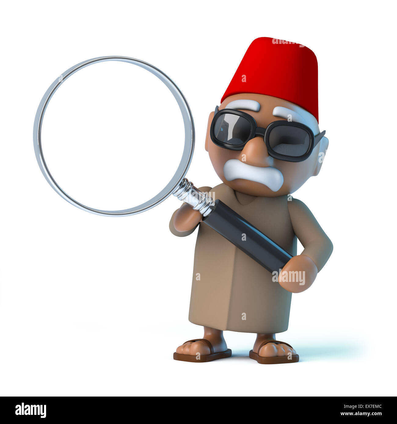 3d man with magnifying glass hi-res stock photography and images - Alamy