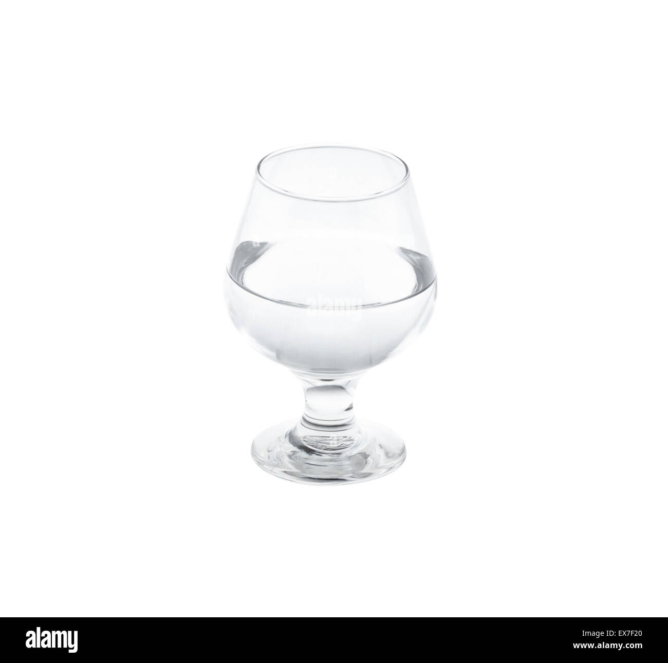 Glass of water drink isolated white background Stock Photo - Alamy