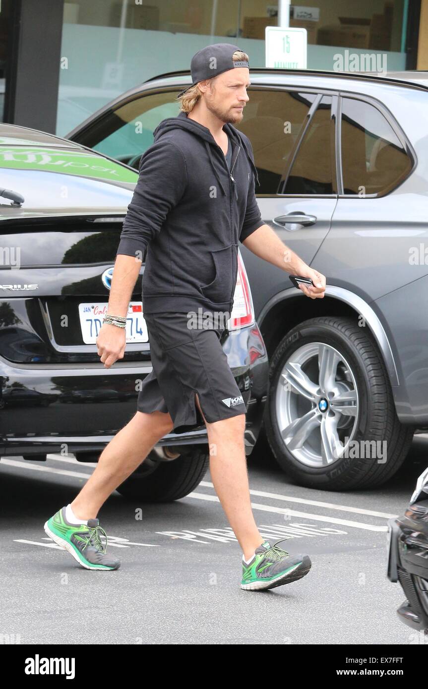 Halle Berry's ex-husband Gabriel Aubry having a very long chat with a ...