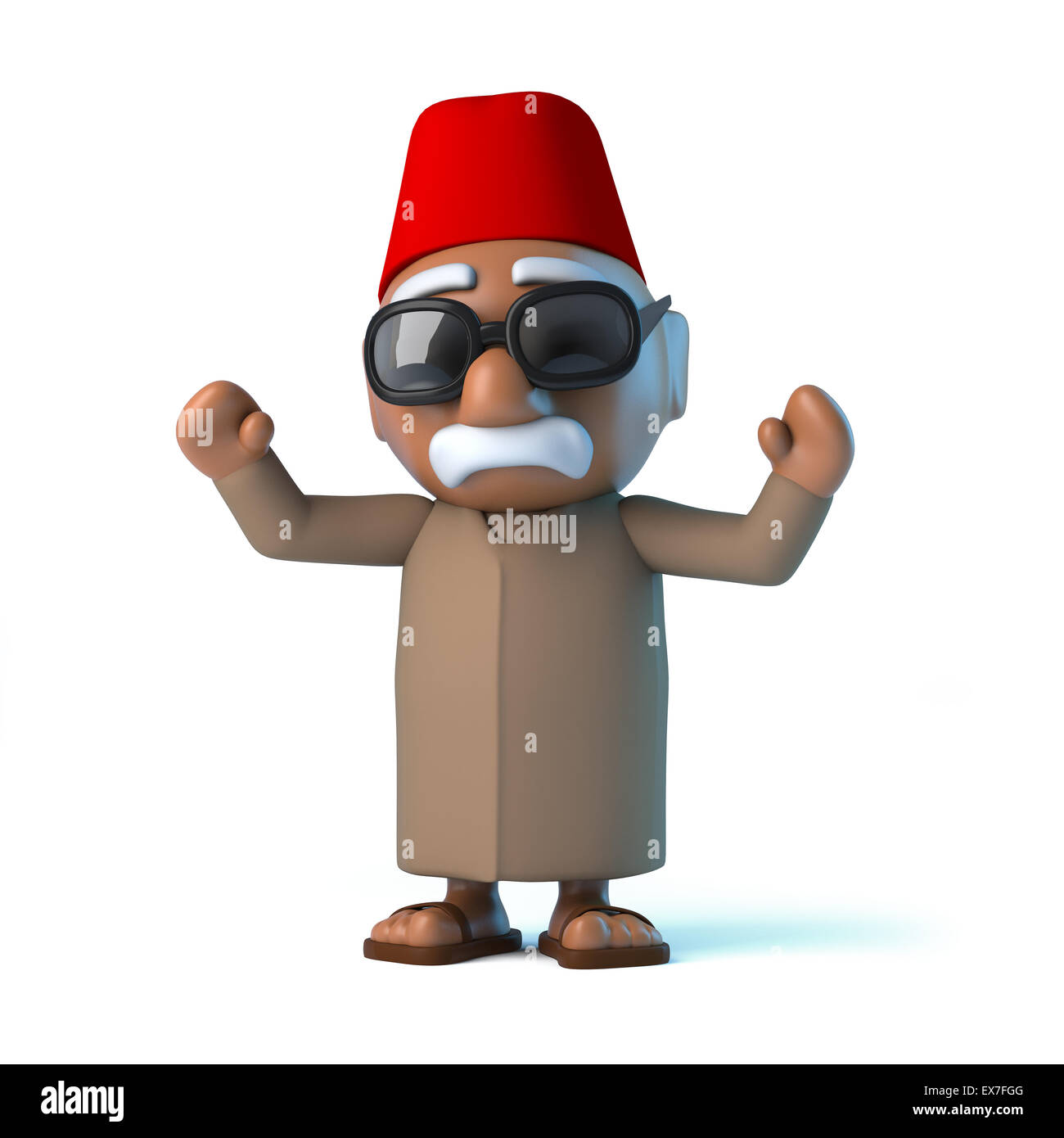 Animated Cheering Man