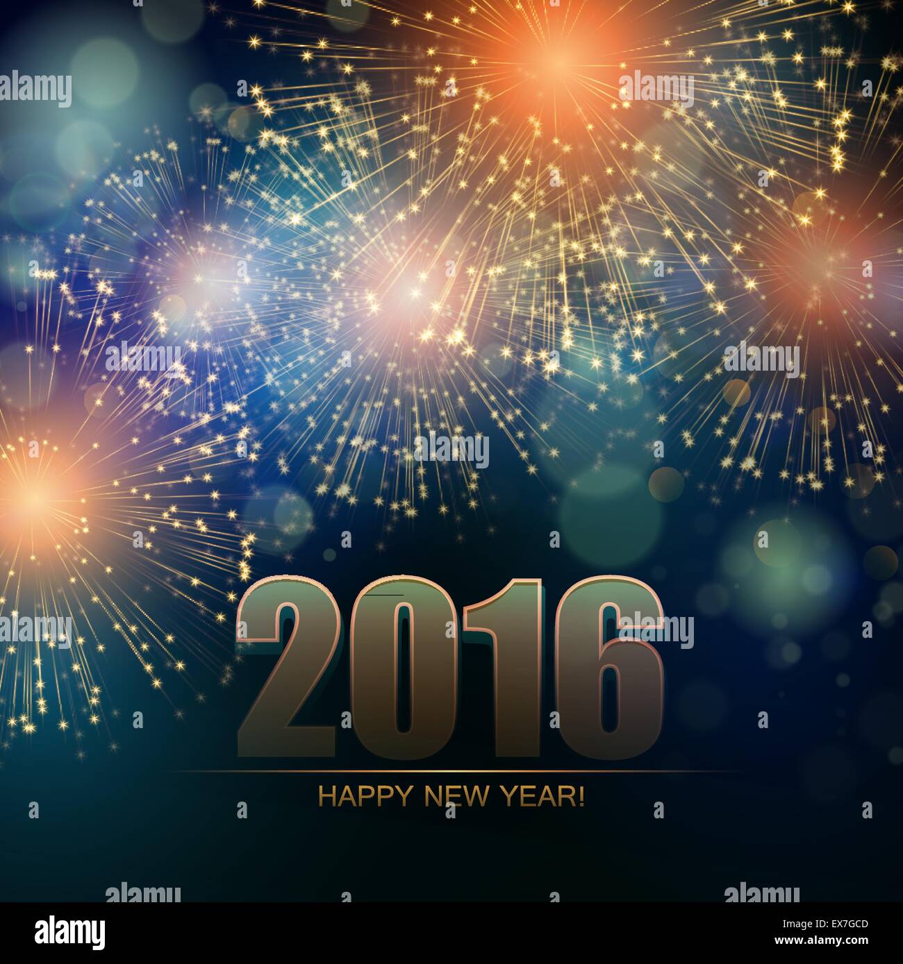 Vector Holiday Fireworks Background Stock Vector Image & Art - Alamy