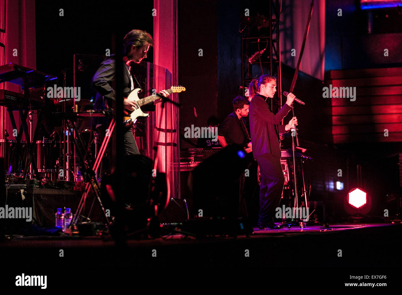 MOSCOW, RUSSIA - 16 FEBRUARY, 2015 : Big concert presentation of ...