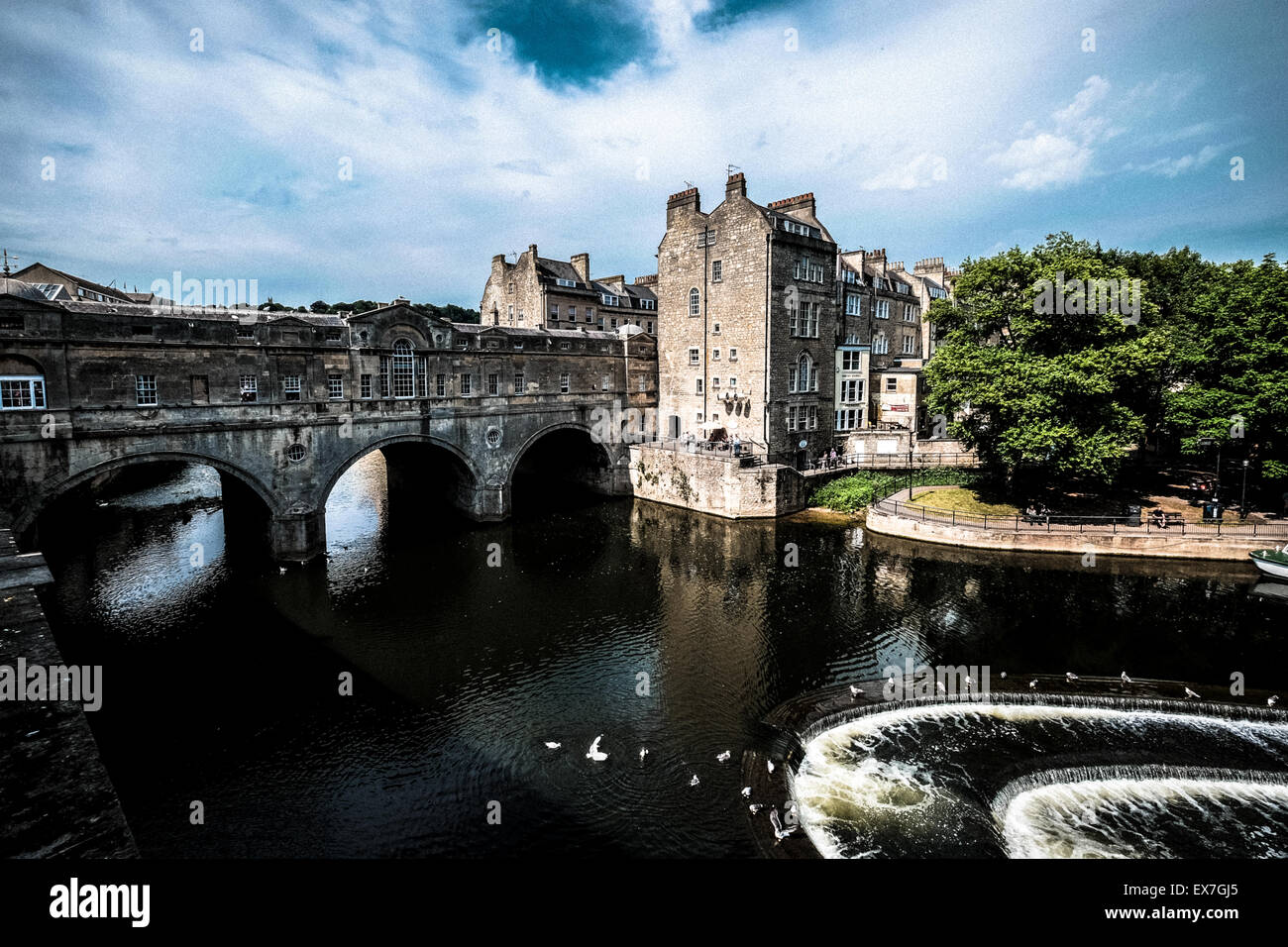 Pulteney Bridge Bath Somerset England UK. River Avon Stock Photo - Alamy