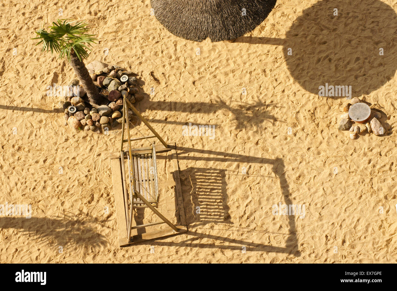 Beach swing top view Stock Photo - Alamy