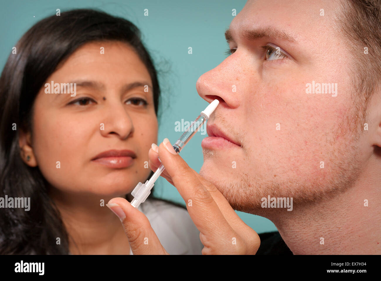 Intranasal administration hi-res stock photography and images - Alamy