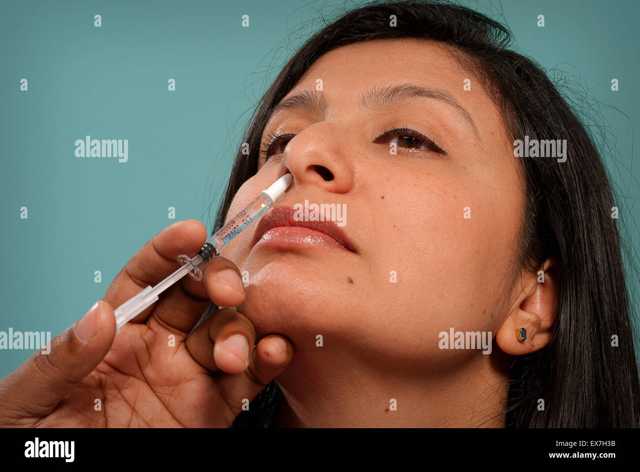 Intranasal administration hi-res stock photography and images - Alamy