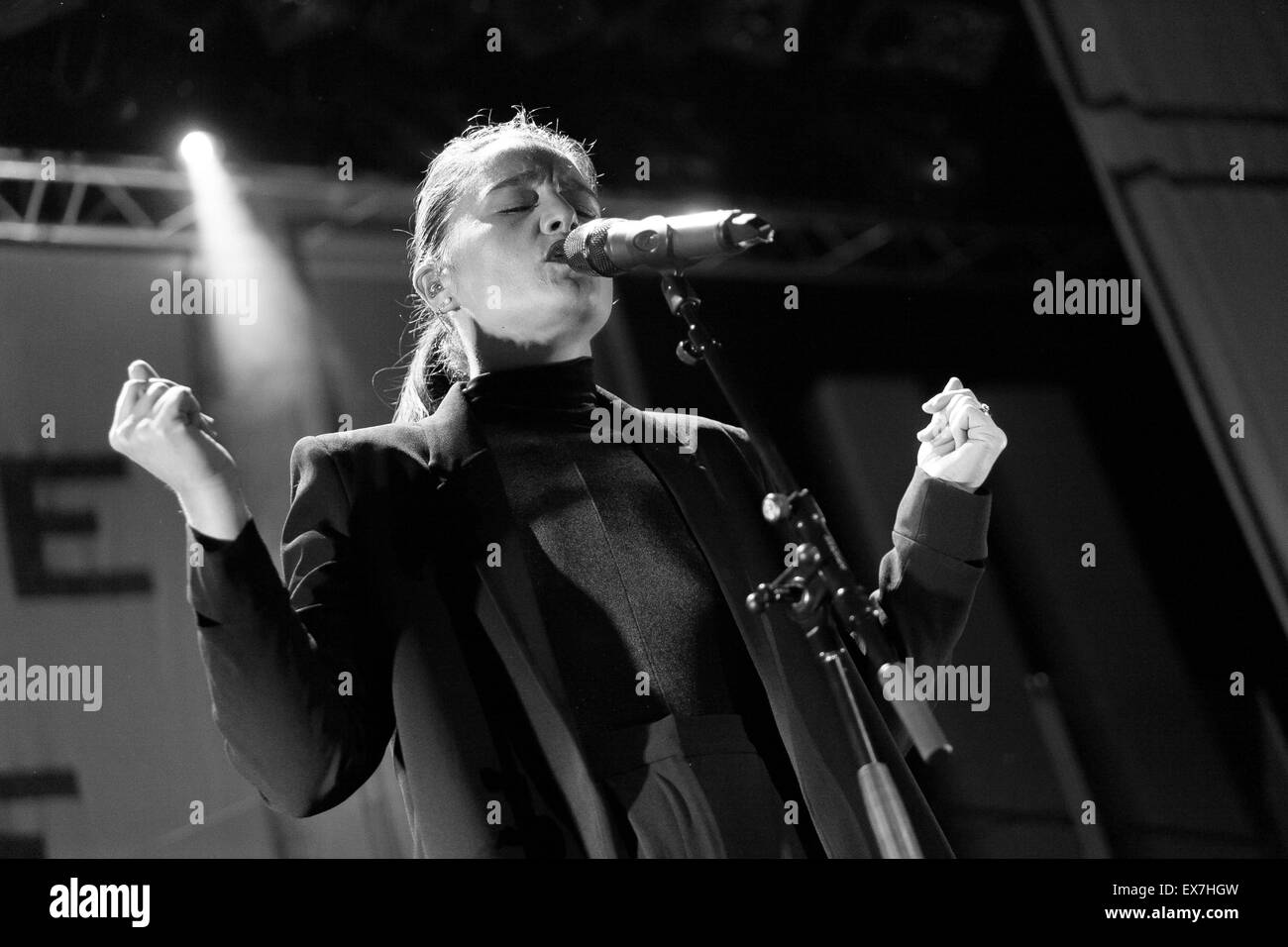 MOSCOW, RUSSIA - 16 FEBRUARY, 2015 : Big concert presentation of ...