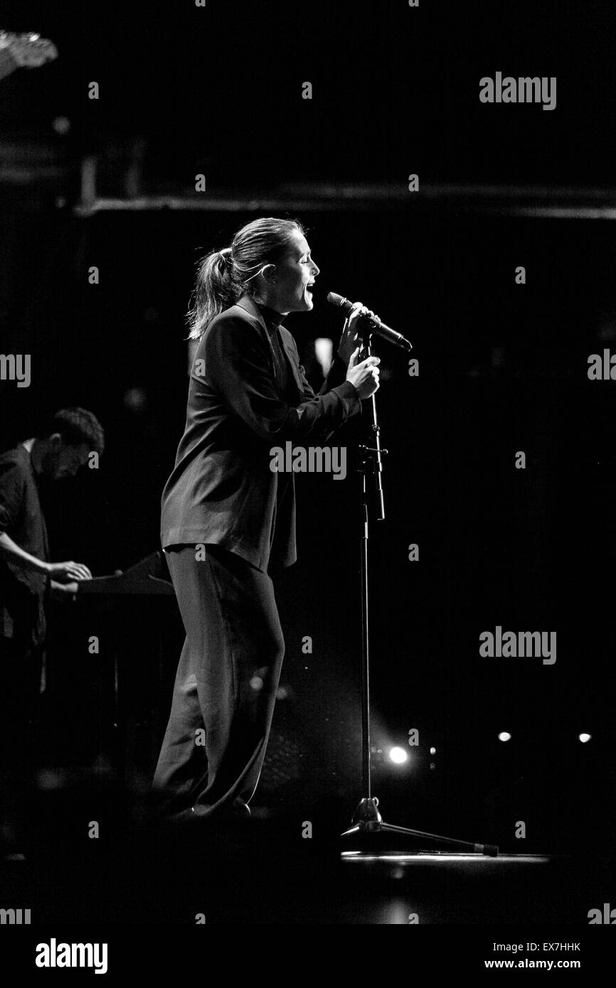 MOSCOW, RUSSIA - 16 FEBRUARY, 2015 : Big concert presentation of ...