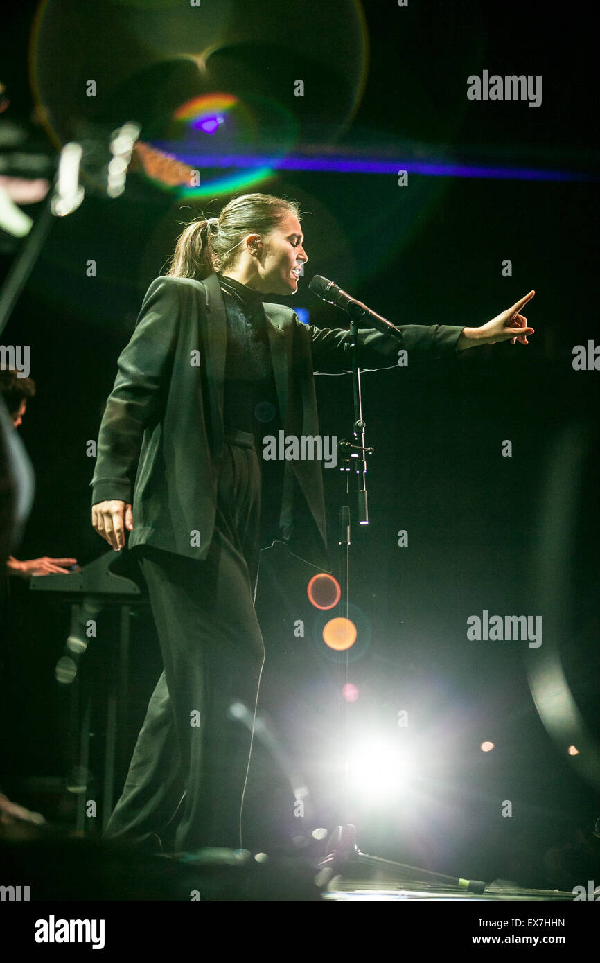 MOSCOW, RUSSIA - 16 FEBRUARY, 2015 : Big concert presentation of ...