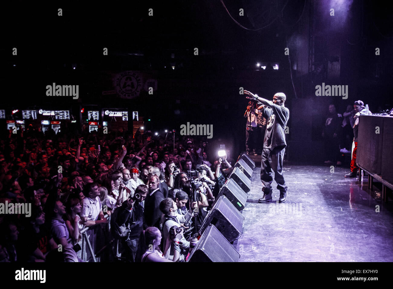 MOSCOW, RUSSIA - 18 SEPTEMBER, 2014 : Concert of famous rapper Earl ...