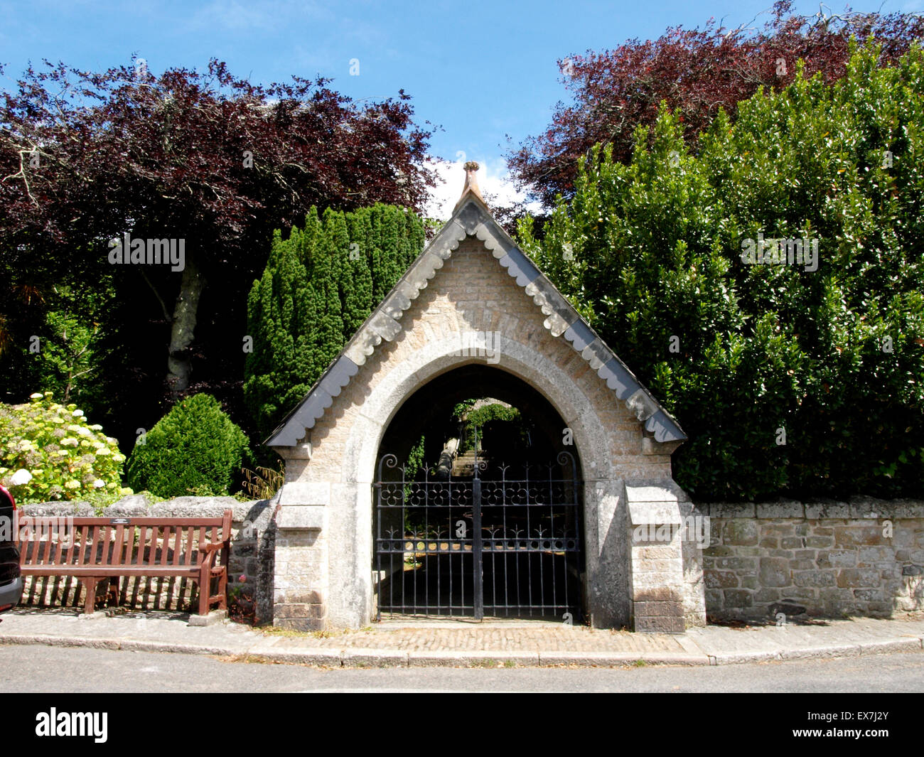 Gulval church Entrance, Cornwall, UK Stock Photo - Alamy