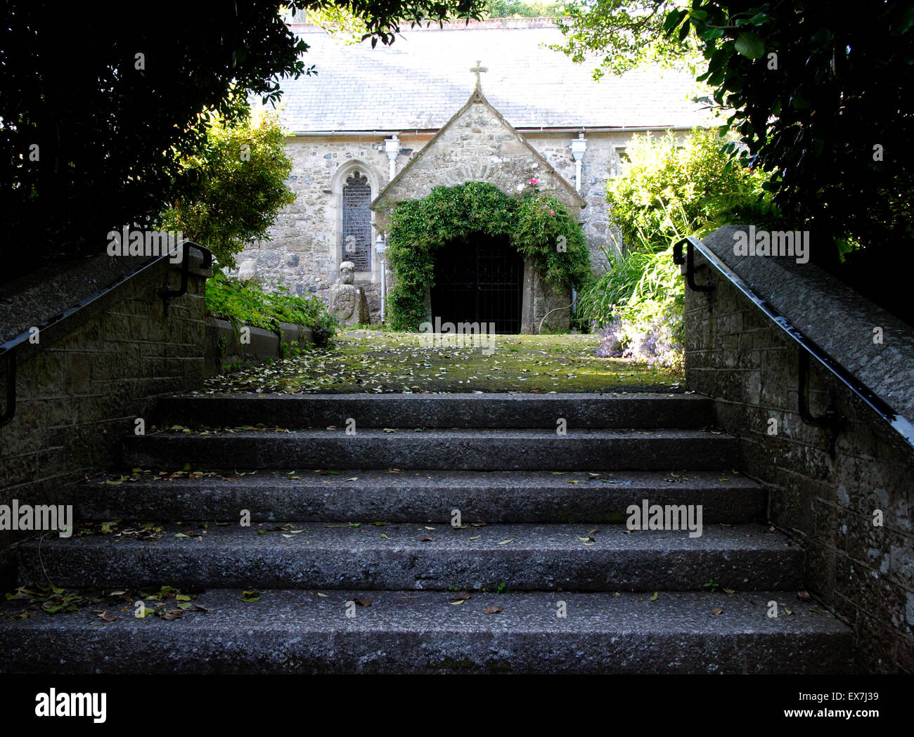 Gulval church Entrance, Cornwall, UK Stock Photo - Alamy