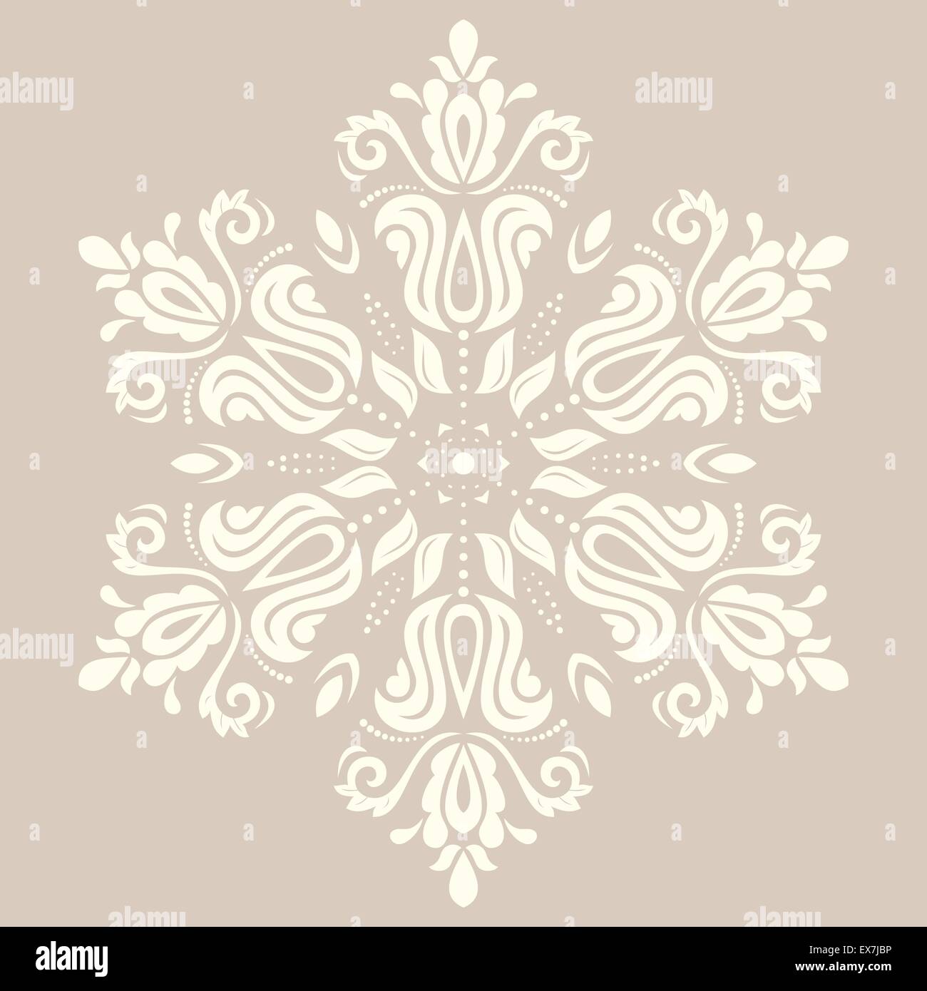 Damask Vector Orient Pattern Stock Vector Image & Art - Alamy