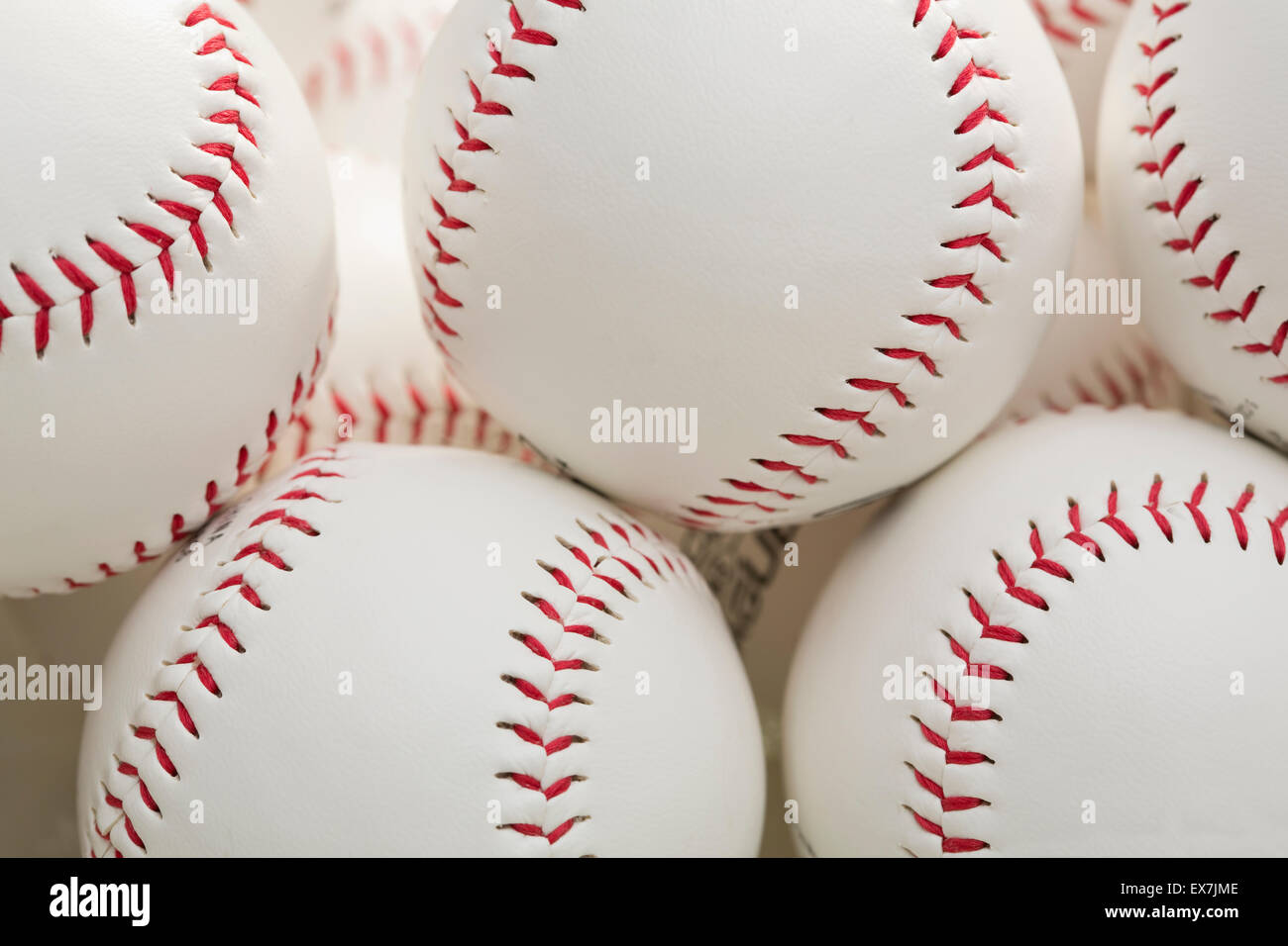 Group of baseballs Stock Photo - Alamy