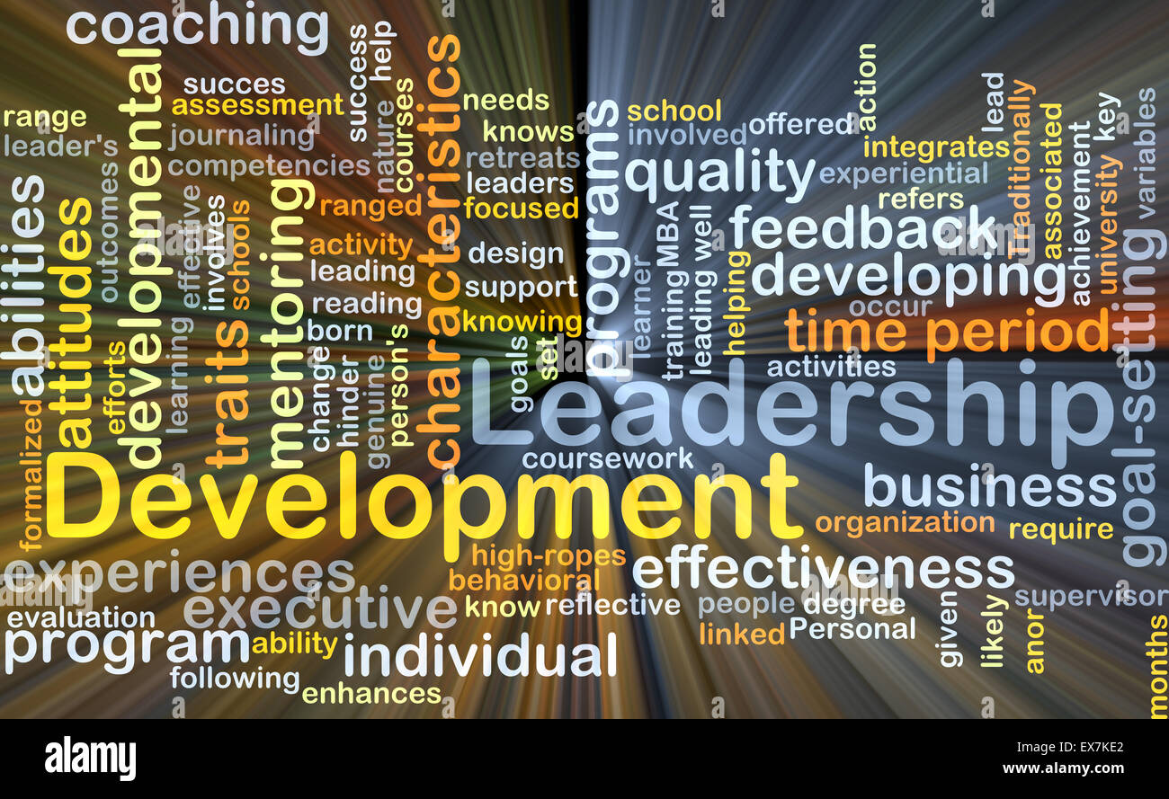 Background concept wordcloud illustration of leadership development ...