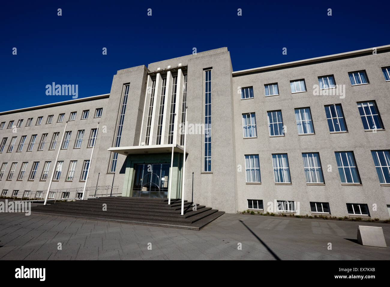 university of iceland main building Reykjavik iceland Stock Photo - Alamy