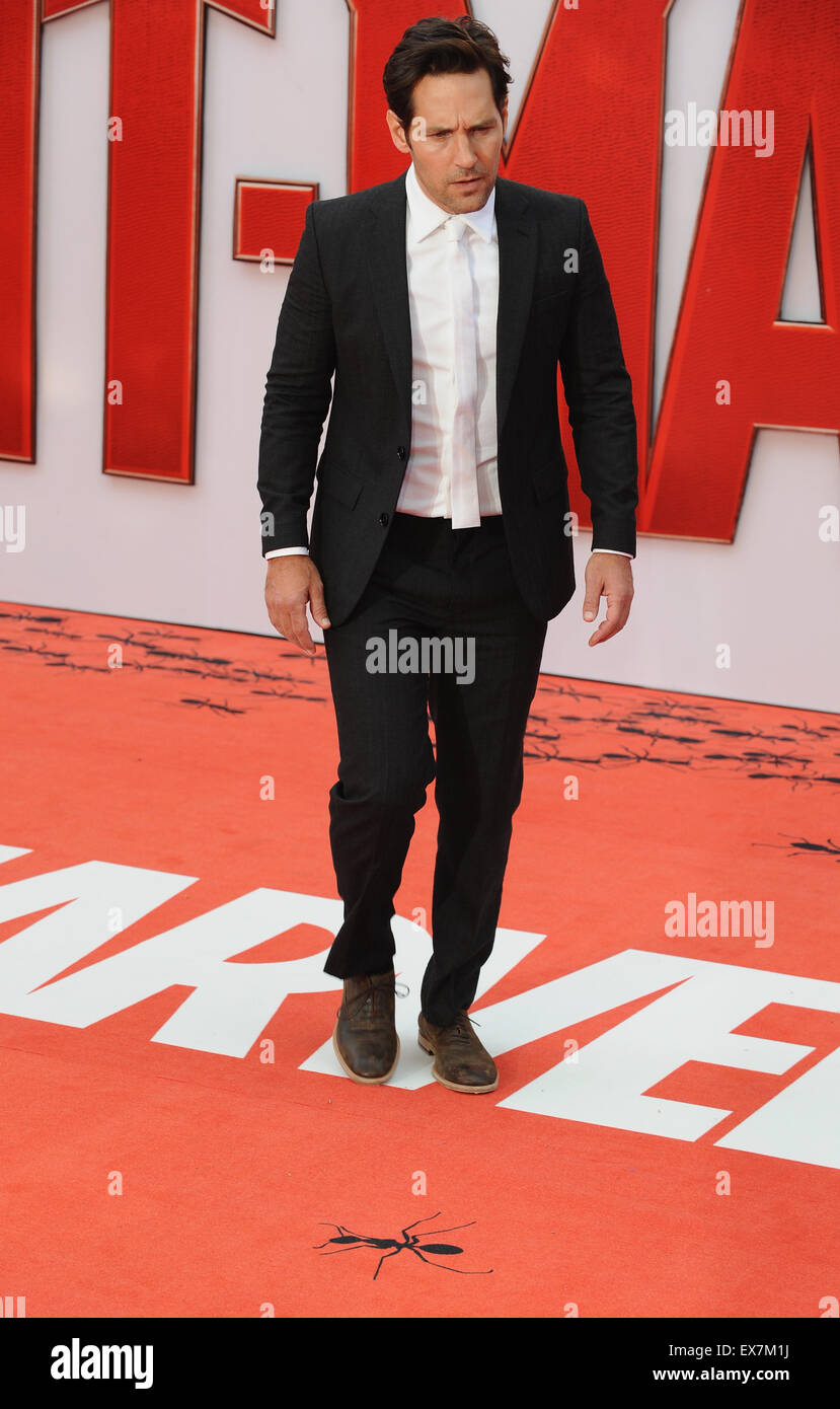 London, UK. 8th July, 2015. Paul Rudd attends the European Premiere of ...
