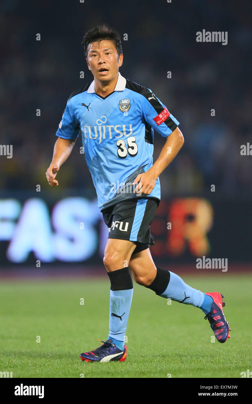 Kawasaki Todoroki Stadium, Kanagawa, Japan. 7th July, 2015. Yusuke ...