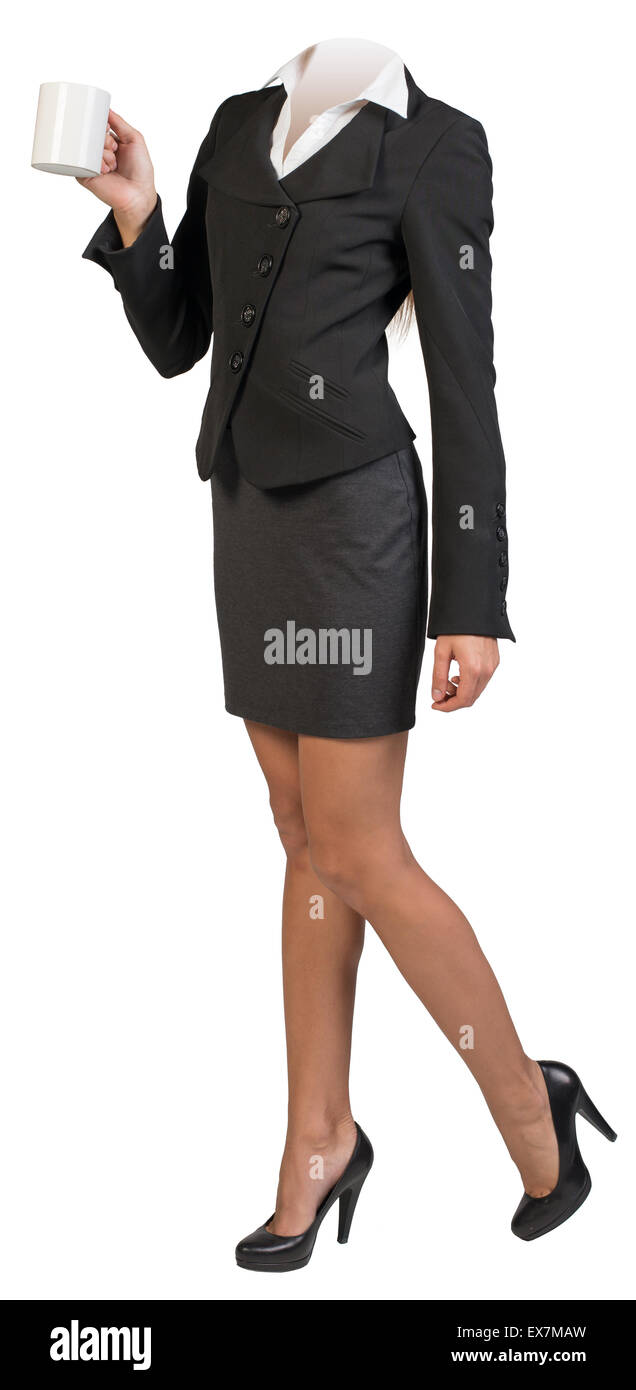 Half-turned businesswoman body Stock Photo - Alamy