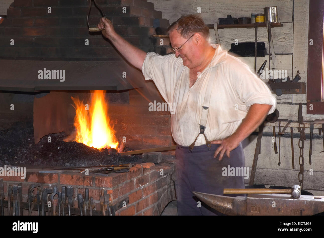 Blacksmith Reenactor High Resolution Stock Photography and Images - Alamy