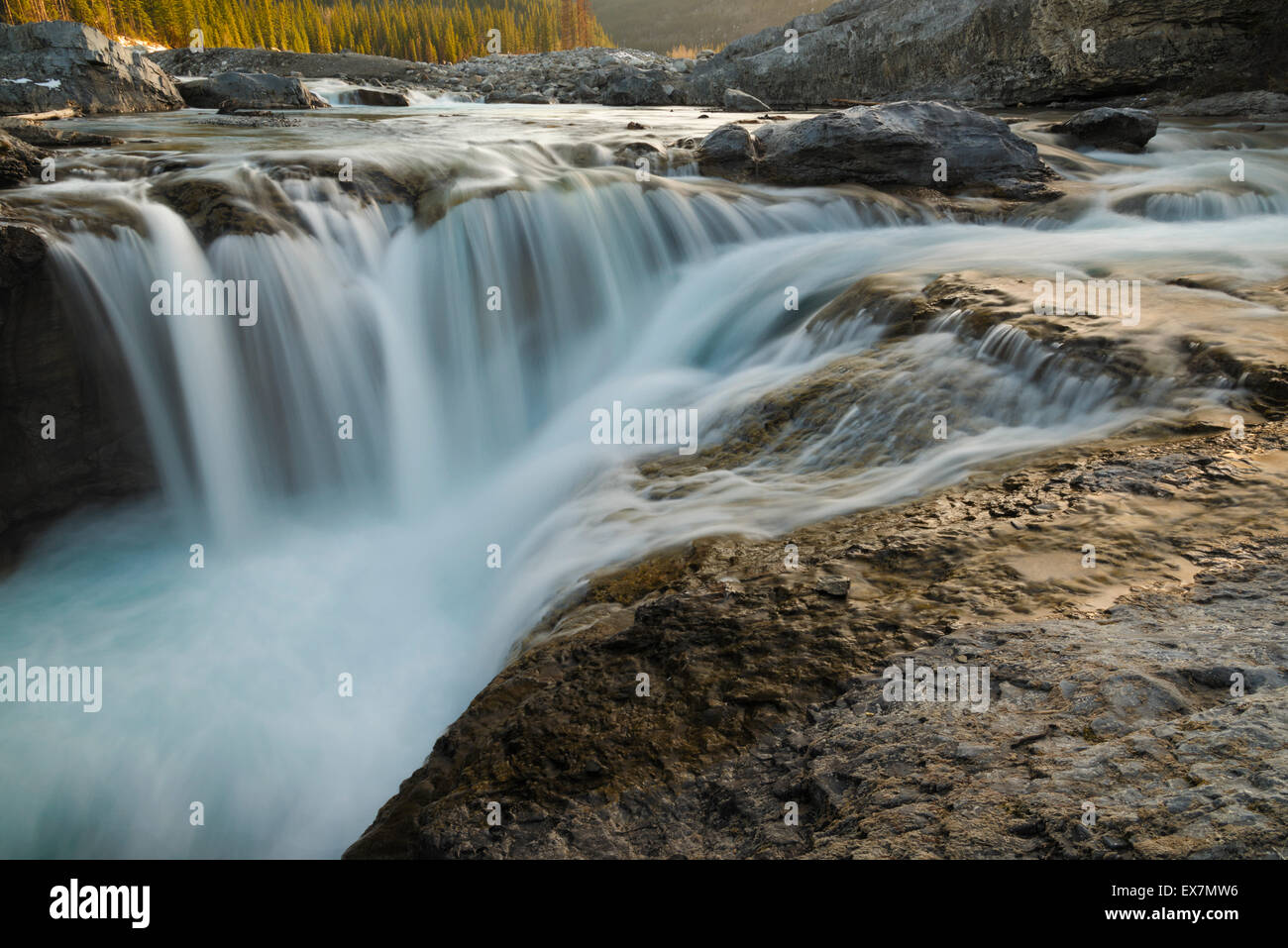 Elbow River Falls Stock Photo - Alamy