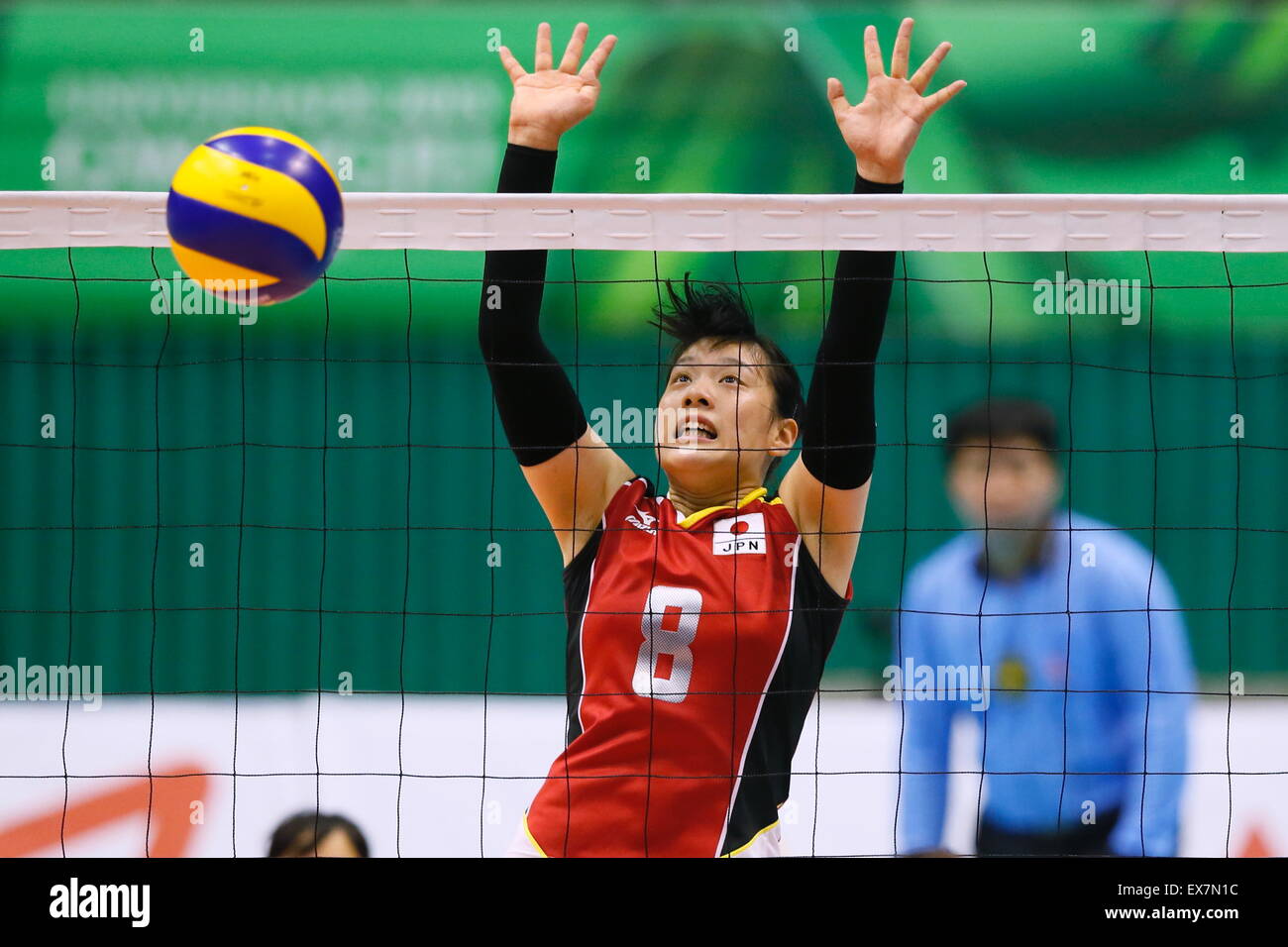 Gwangju, South Korea. 8th July, 2015. Momoka Oda (JPN) Volleyball : The ...