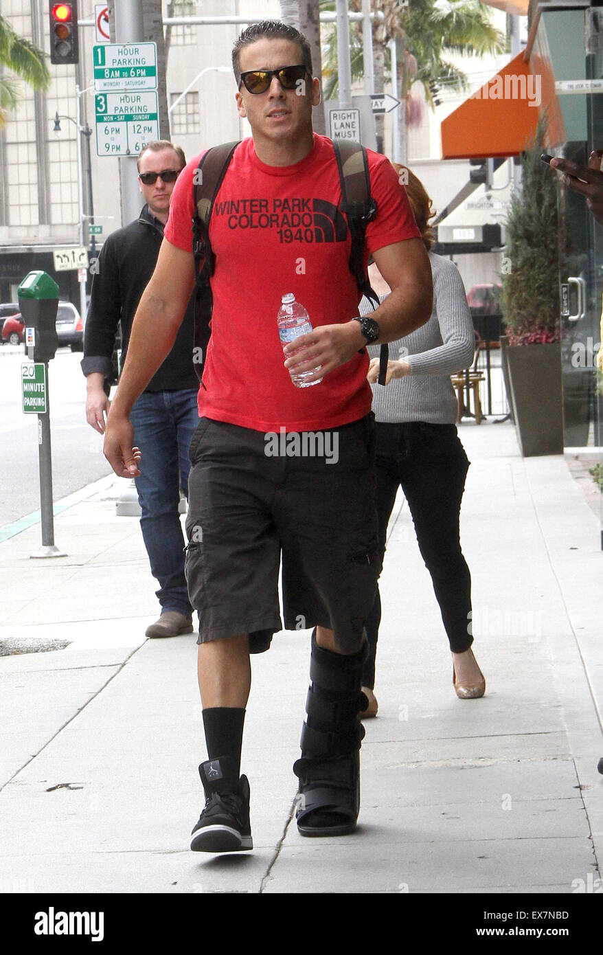 Kirk Acevedo goes to a doctors office with an injured foot in Beverly ...