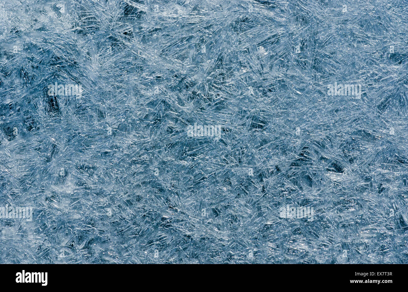 Ice pattern on a water surface as an abstract background Stock Photo ...
