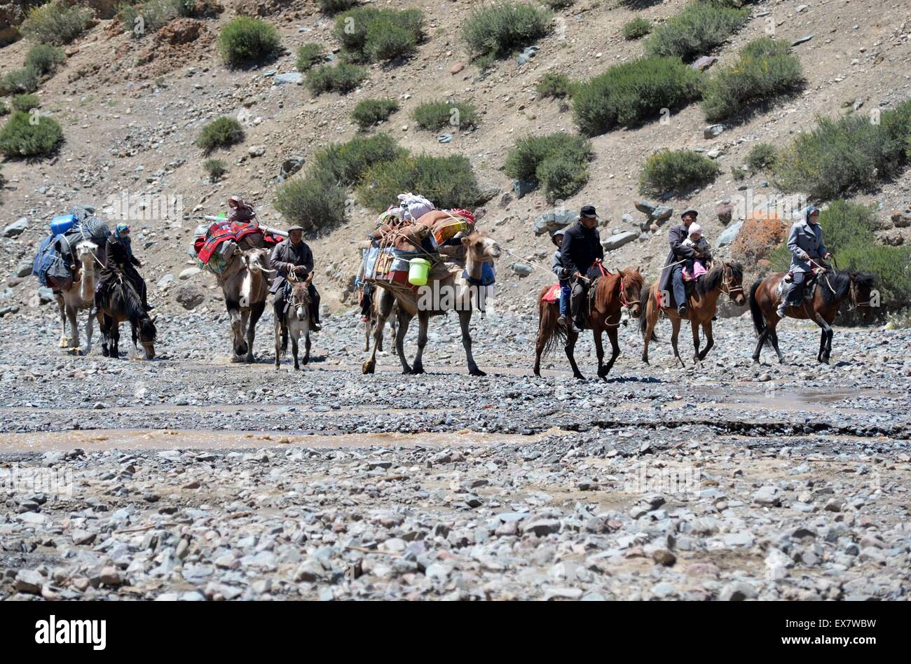 Barkol, China's Xinjiang Uygur Autonomous Region. 8th July, 2015 ...