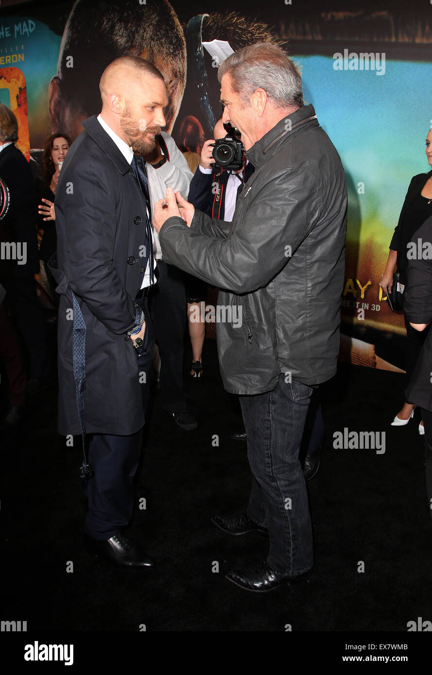 Premiere of 'Mad Max: Fury Road' - Arrivals Featuring: Tom Hardy, Mel ...