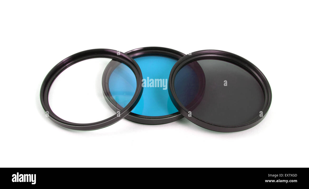 Photo filters isolated on a white background Stock Photo - Alamy