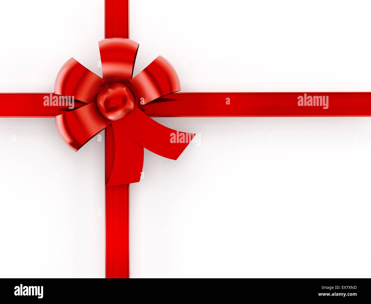 Red ribbon isolated on white background Stock Photo - Alamy