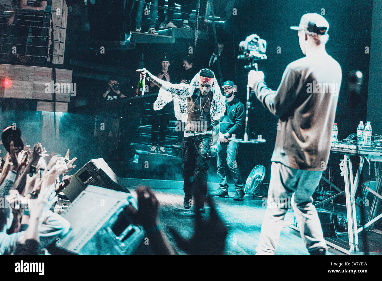 MOSCOW, RUSSIA - 26 OCTOBER, 2014 : Brian Todd Collins known as Kid Ink ...