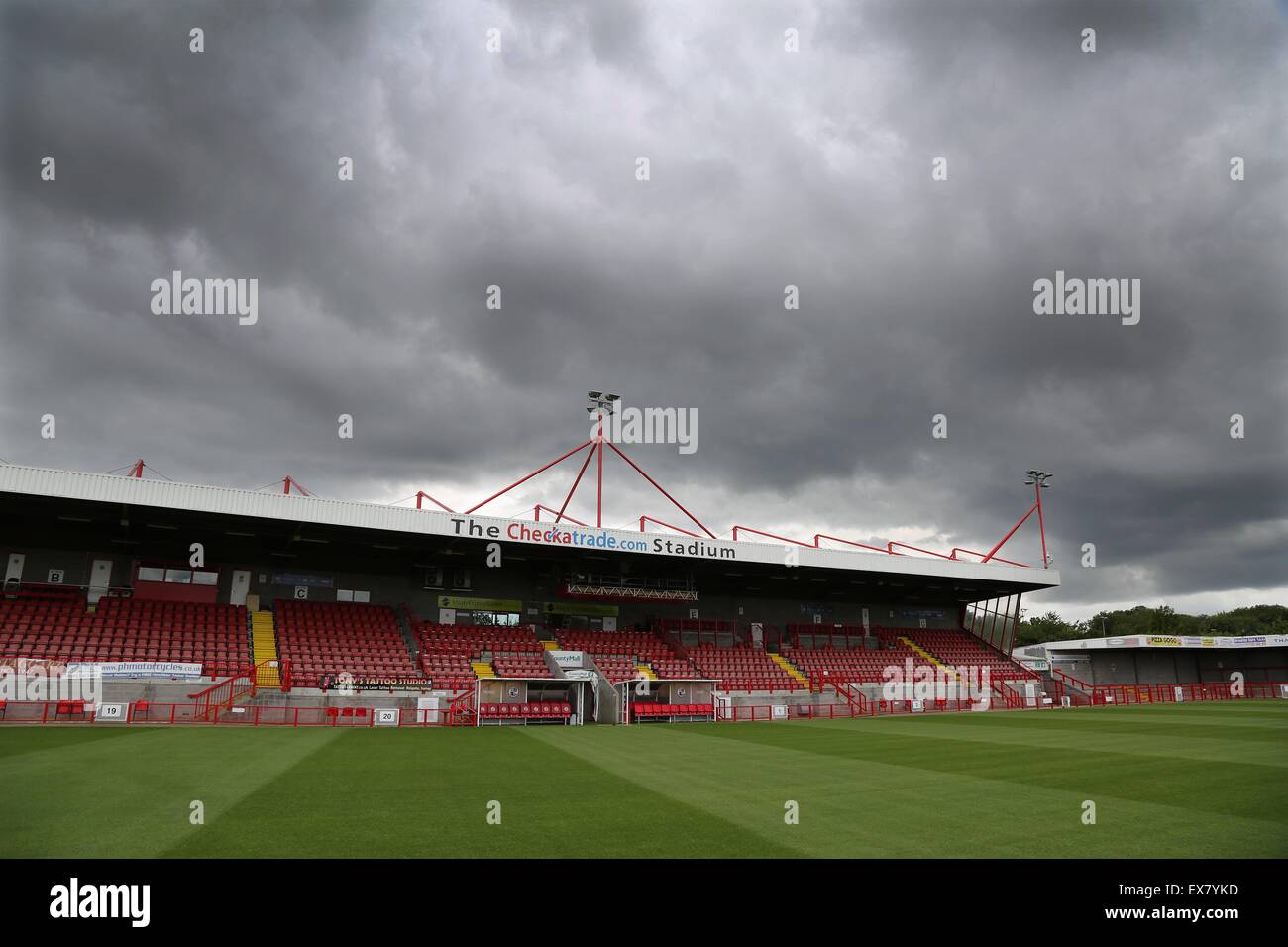 Crawley Town Football Clubs Checkatrade.com Stadium Stock Photo - Alamy