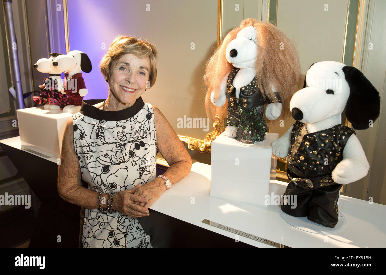 Berlin, Germany. 08th July, 2015. Jeannie Schulz, widow of Snoopy ...