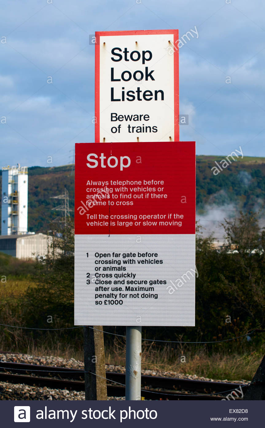 Beware Of Trains High Resolution Stock Photography and Images - Alamy