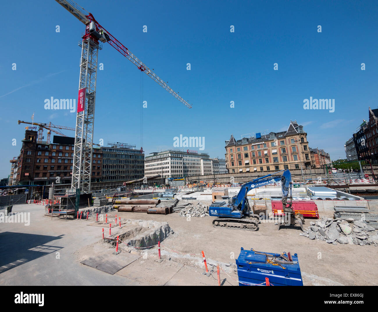 the site of a new metro station in Copenhagen,Denmark Stock Photo - Alamy