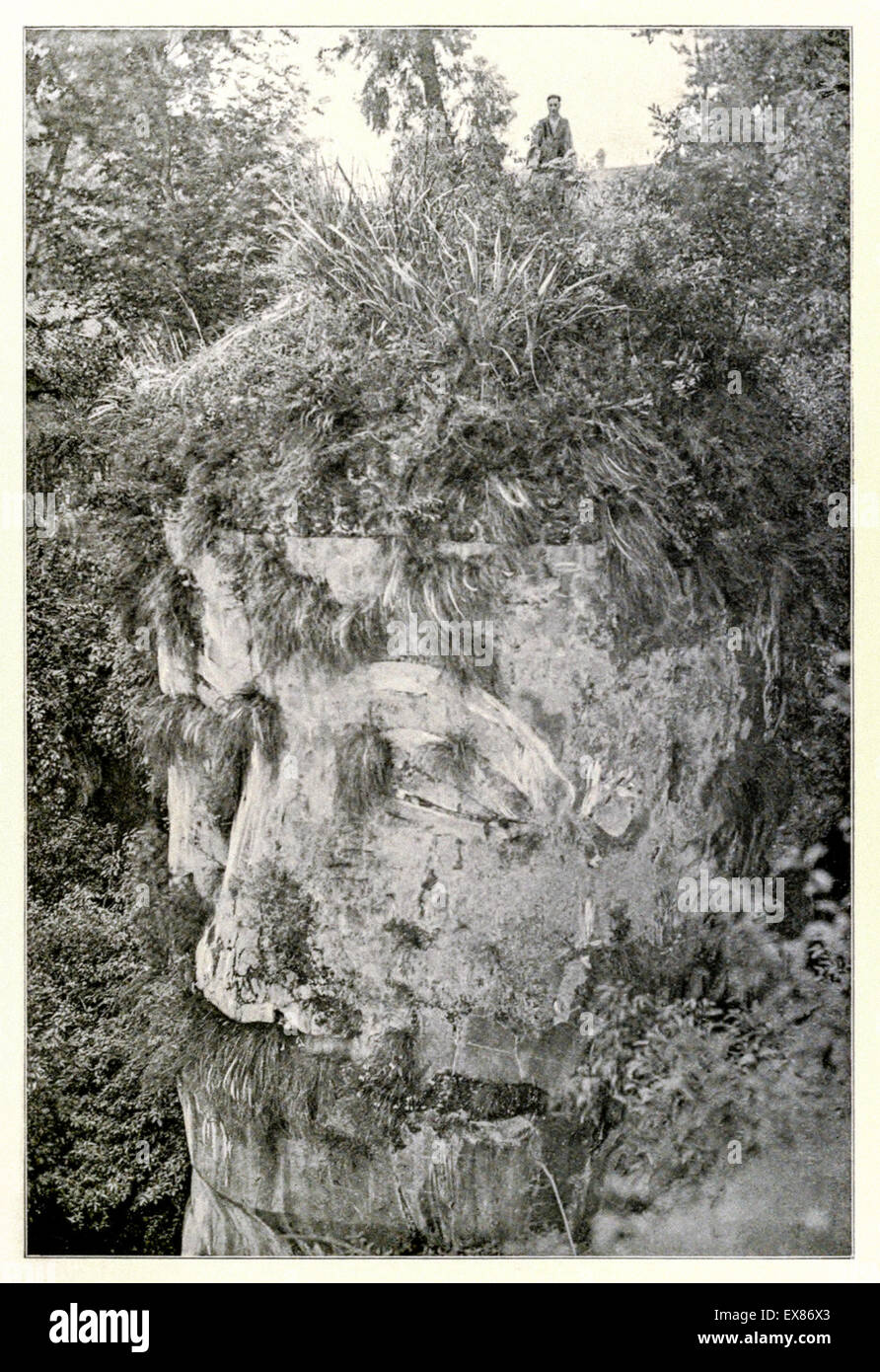 Giant Buddha at Leshan (formerly Kiating) before restoration ...