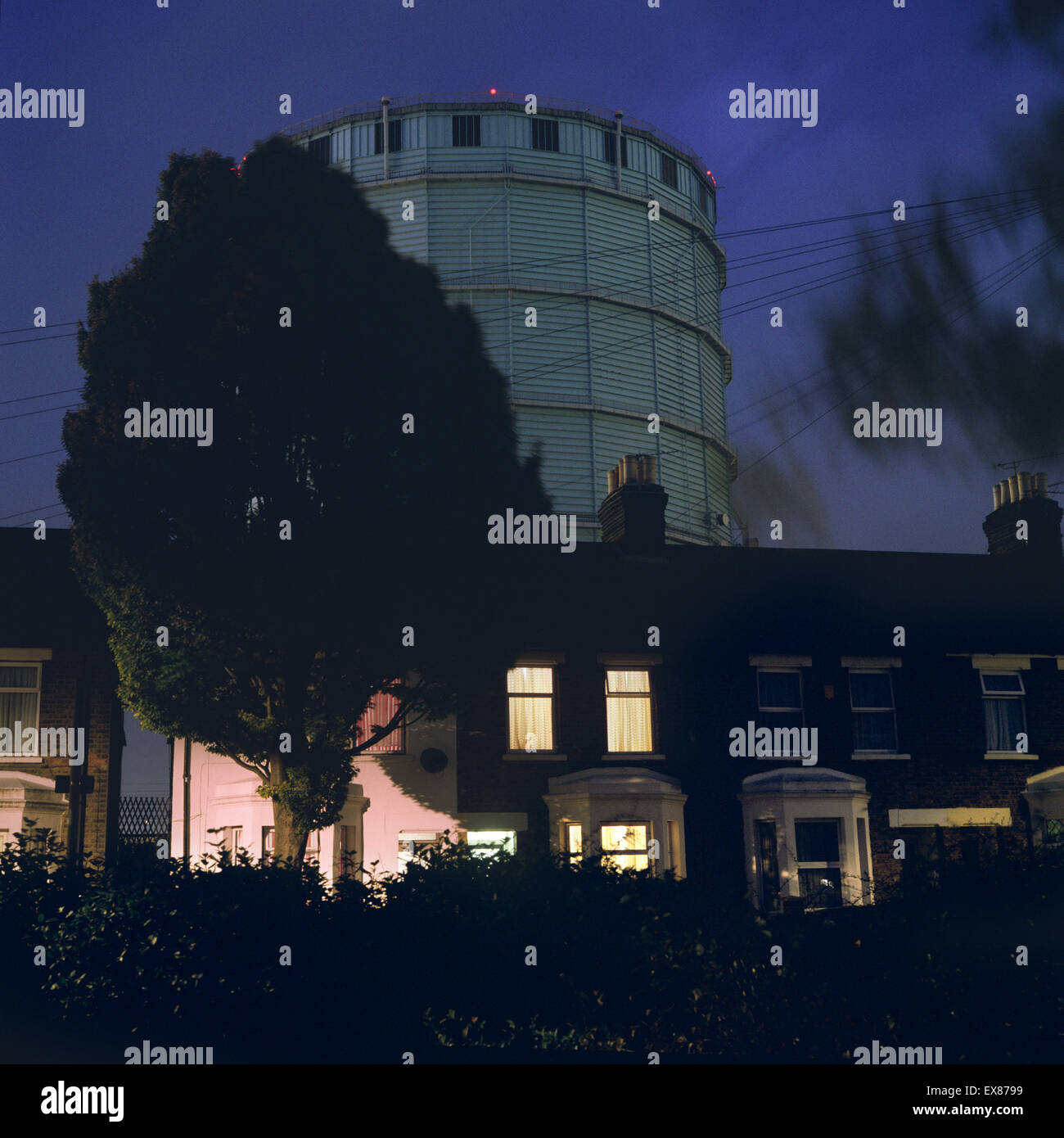 Victorian Gasometer. Southall, West London .2003. UK Stock Photo - Alamy