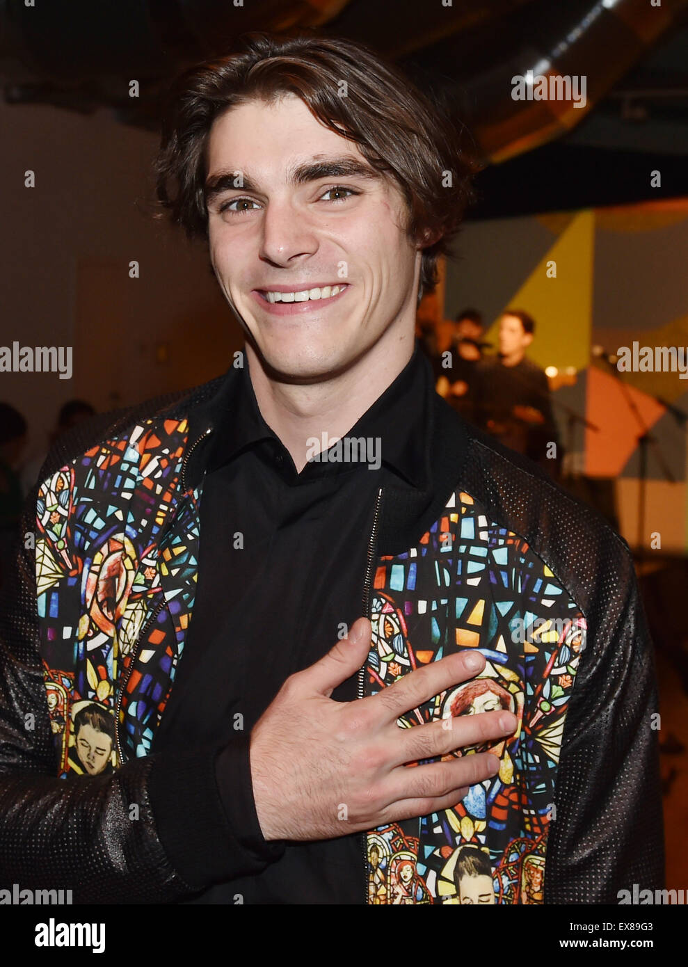 Berlin, Germany. 08th July, 2015. 'Breaking Bad' actor RJ Mitte at the ...
