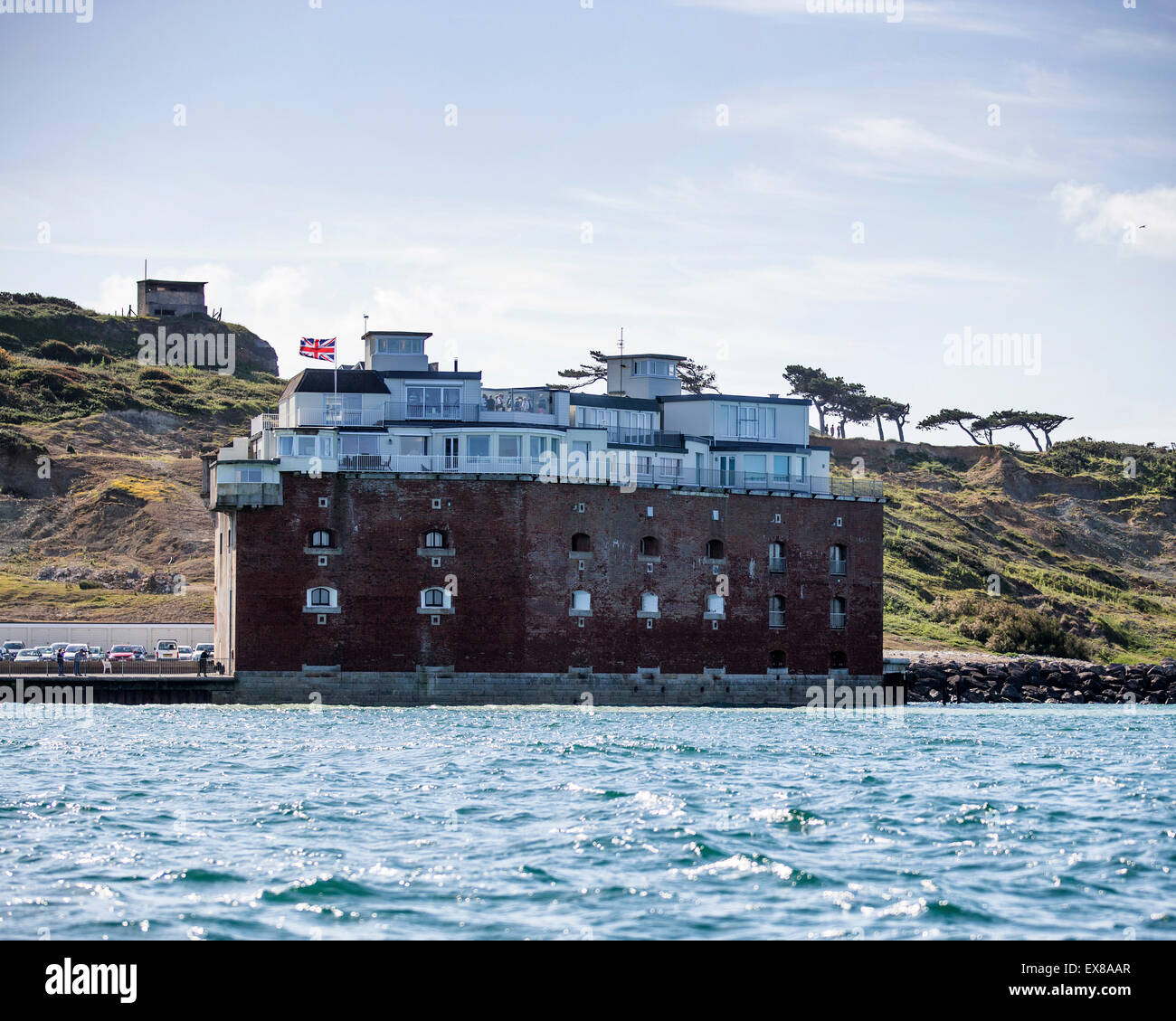 Fort Albert is a tower fort nestling under the cliffs near Yarmouth on ...