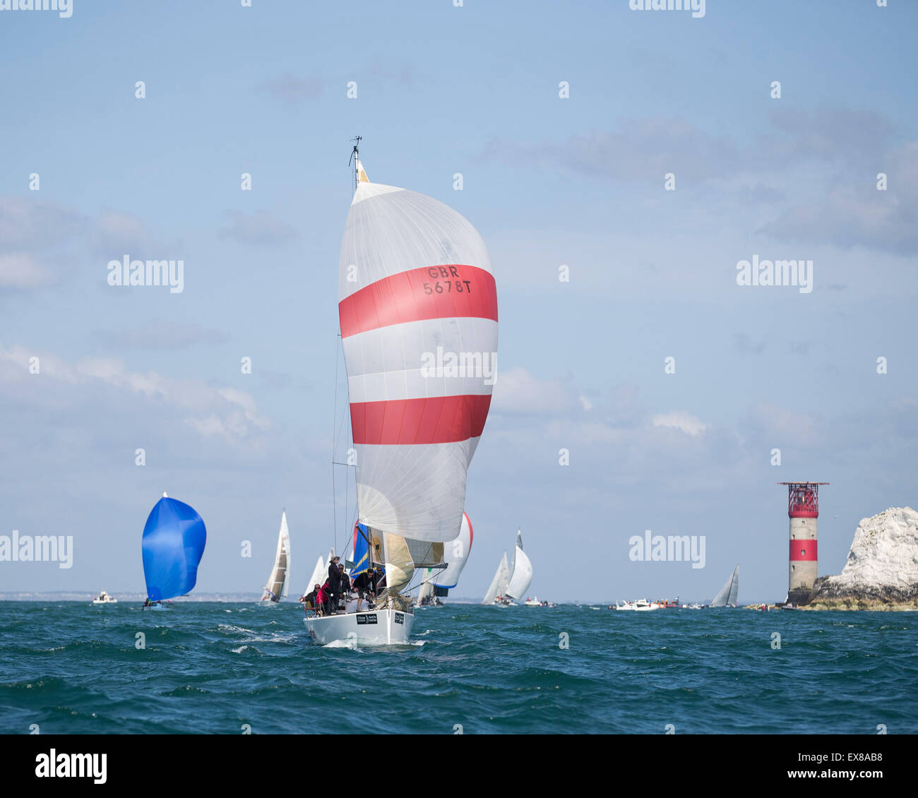Seaquest SJ320 5678T Scarlet Jester under spinnaker after passing The ...