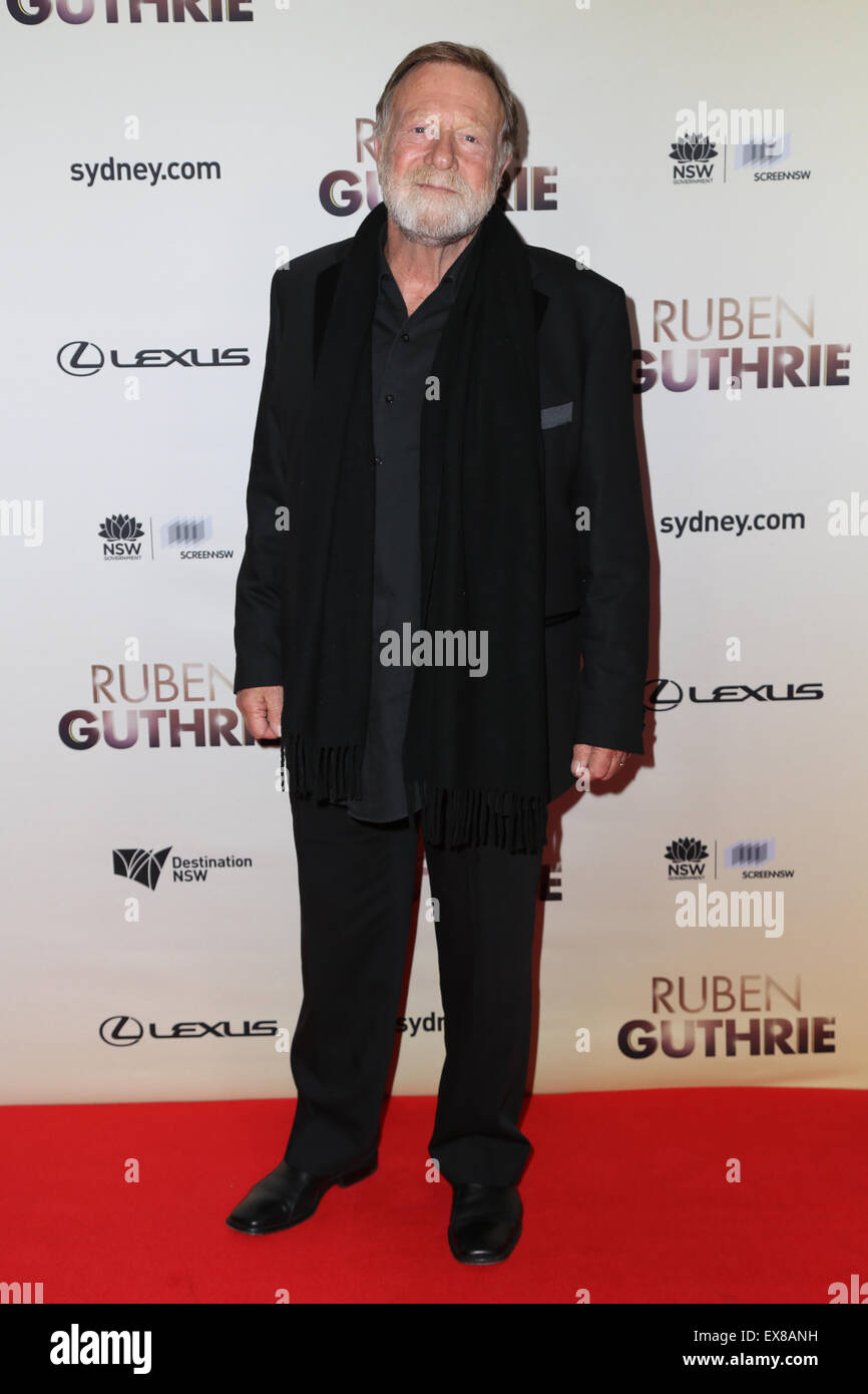 Sydney, Australia. 9 July 2015. Actor Jack Thompson (Ruben Guthrie cast ...
