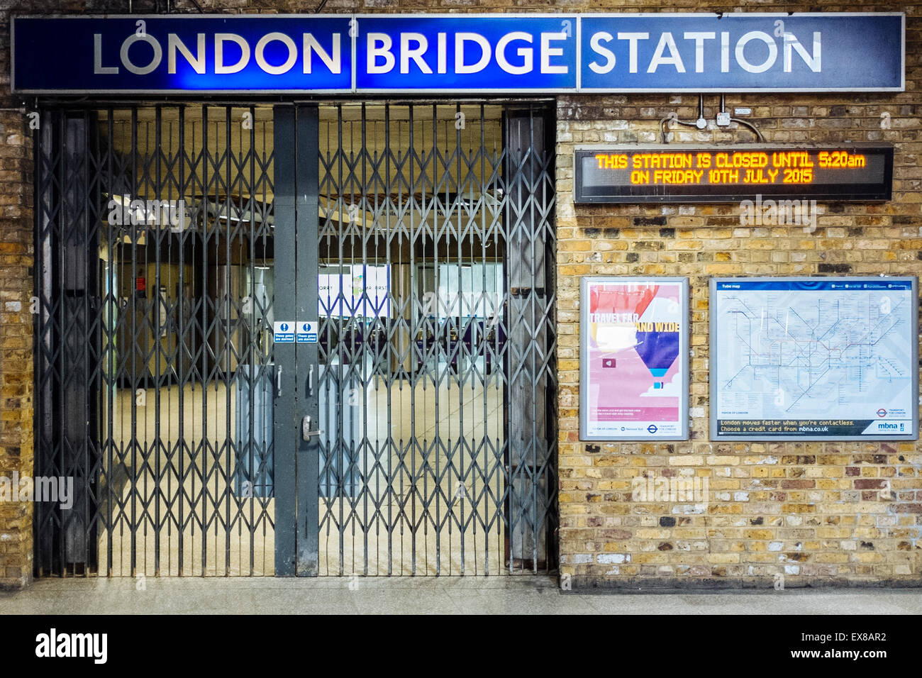 London underground strike london bridge hi-res stock photography and ...